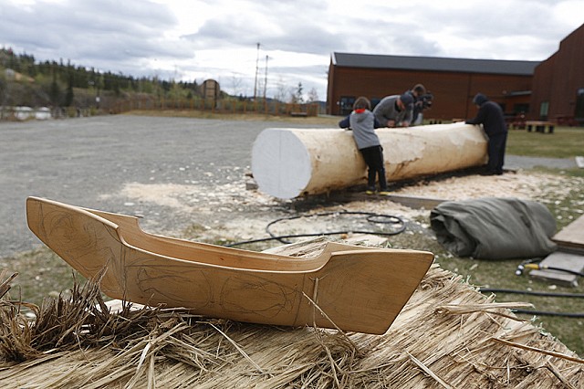 Ceremonial copper canoe taking shape | YFNCT